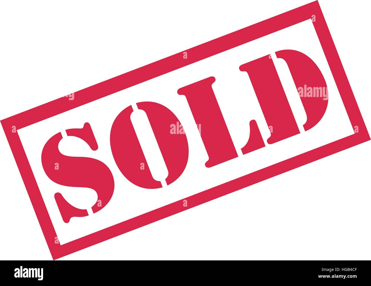 Sold stamp Stock Vector Images - Alamy