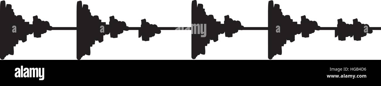 Sound waves vector pictogram hi-res stock photography and images - Alamy