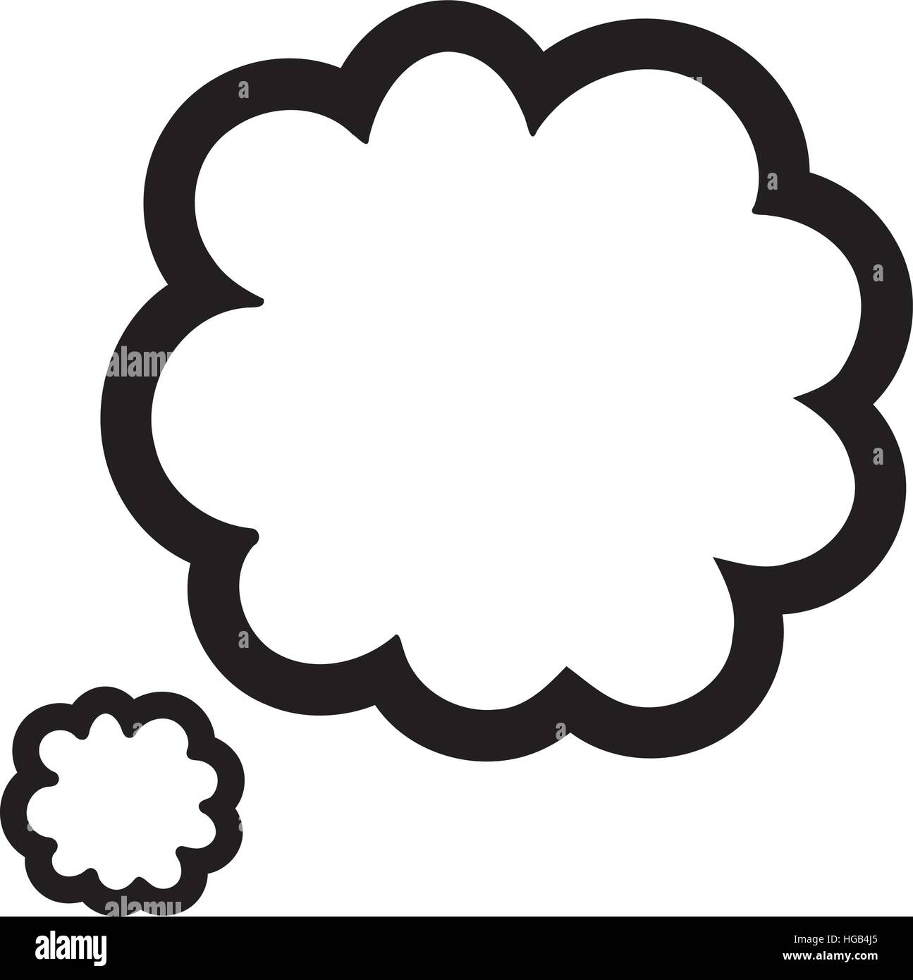 Speech bubble. Cloud icon Stock Vector Image & Art - Alamy