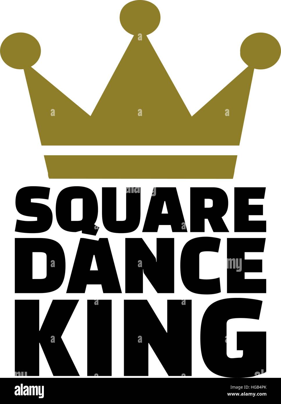 Square dance king with crown Stock Vector Image & Art - Alamy