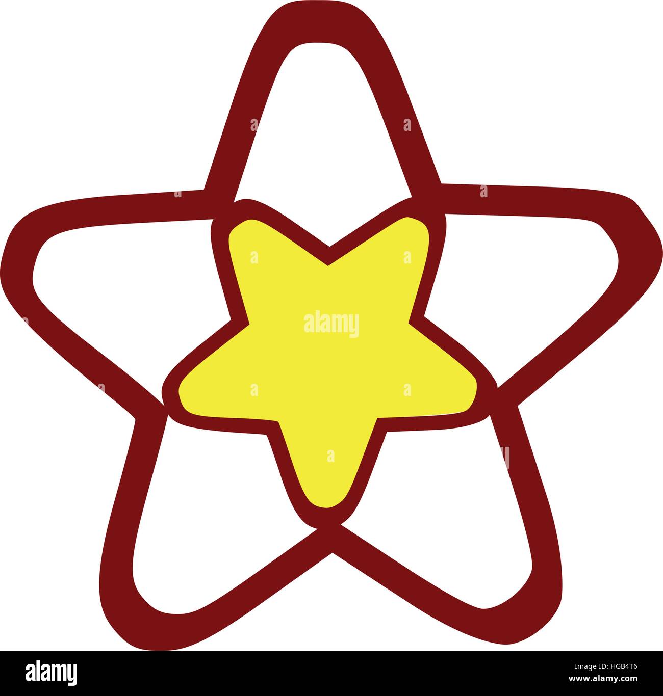 Cartoon star in star Stock Vector Image & Art - Alamy