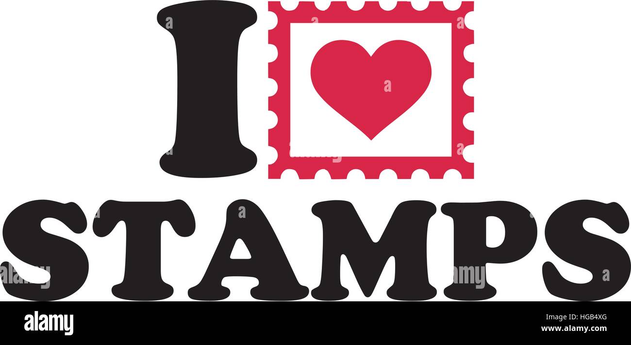 I love postage stamps with stamp icon Stock Vector Image & Art - Alamy