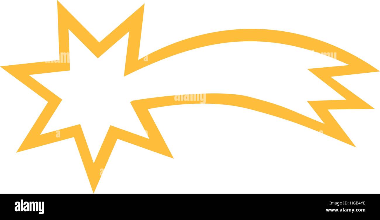 Falling star symbol Stock Vector Image & Art - Alamy