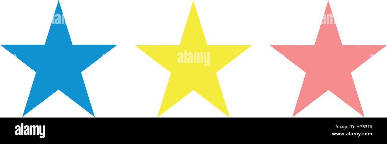 Three stars Stock Vector Images - Alamy