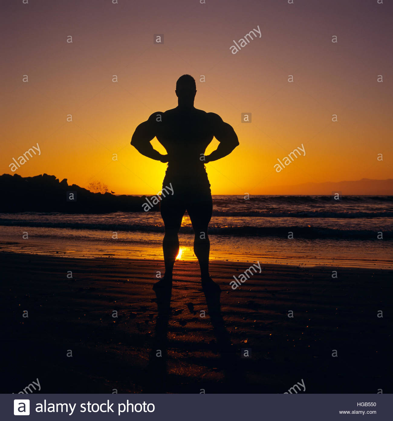 Body Builder Beach High Resolution Stock Photography and Images - Alamy