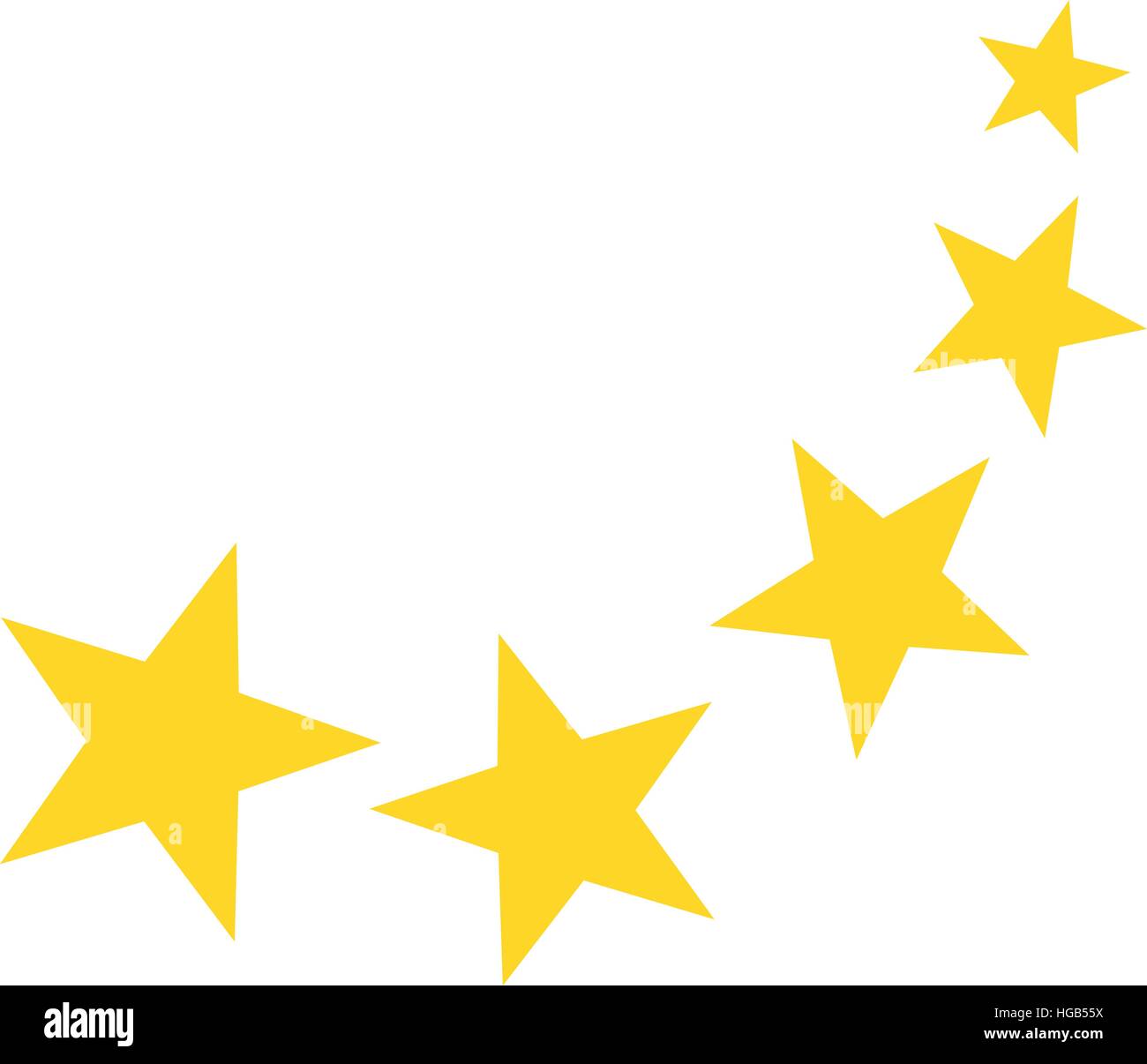 Falling yellow stars Stock Vector Image & Art - Alamy