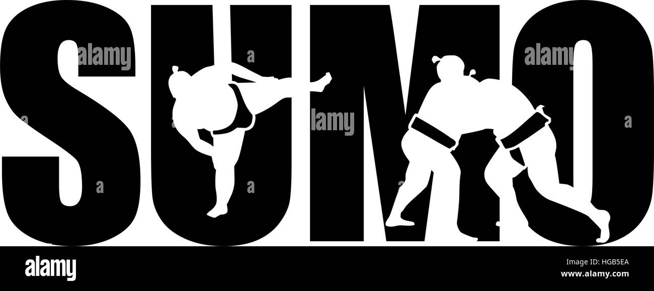 Sumo word with cutouts Stock Vector Image & Art - Alamy