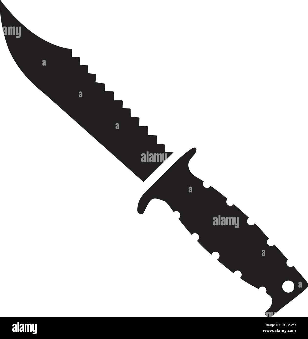 Hunter knife vector vectors hi-res stock photography and images - Alamy