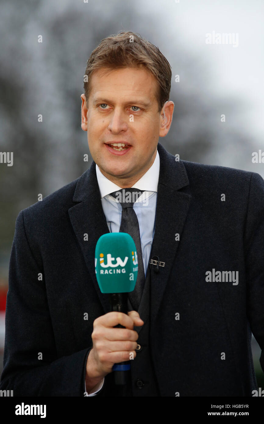 ITV Racing presenter Ed Chamberlin during 32Red Day at Sandown ...