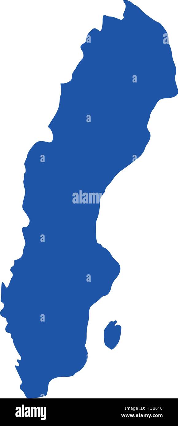 Sweden contour hi-res stock photography and images - Alamy
