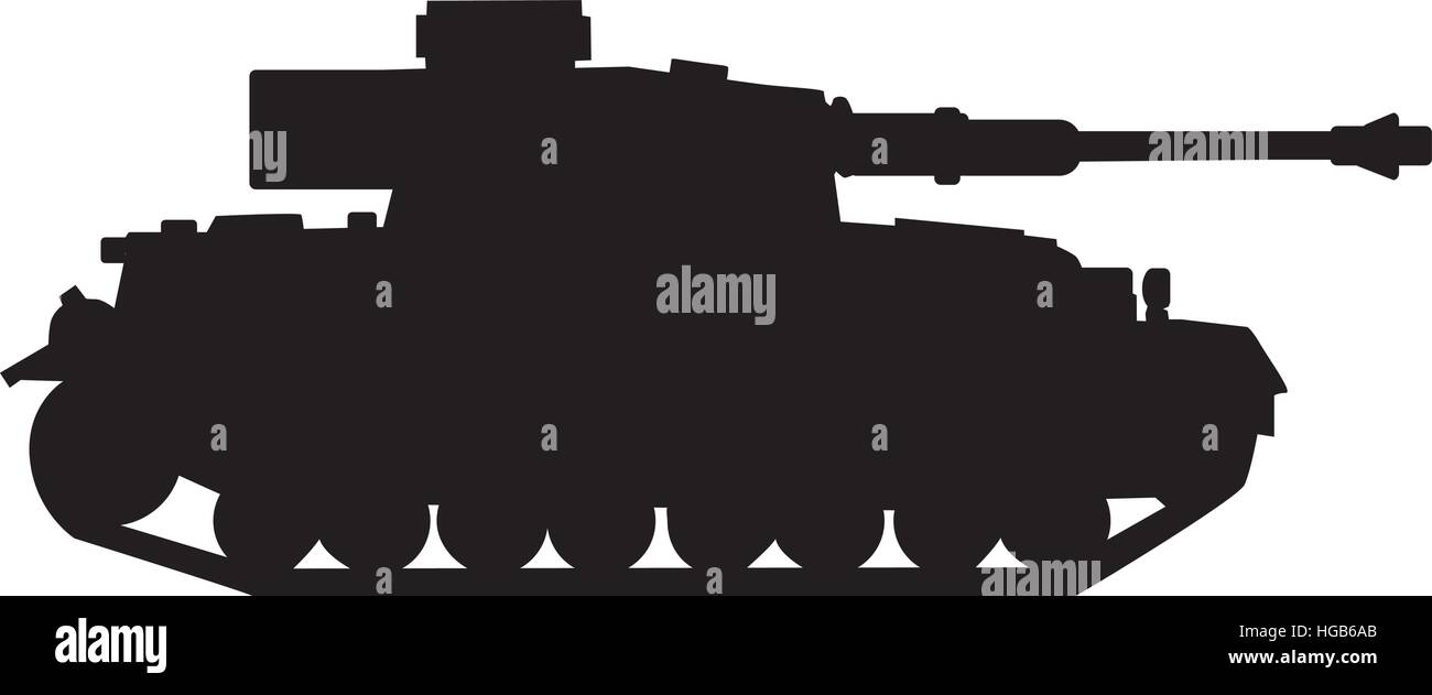 Army Tank Silhouette