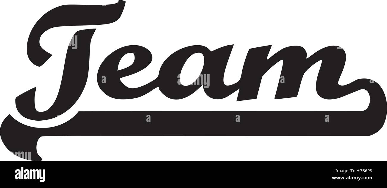 Team word retro Stock Vector Image & Art - Alamy