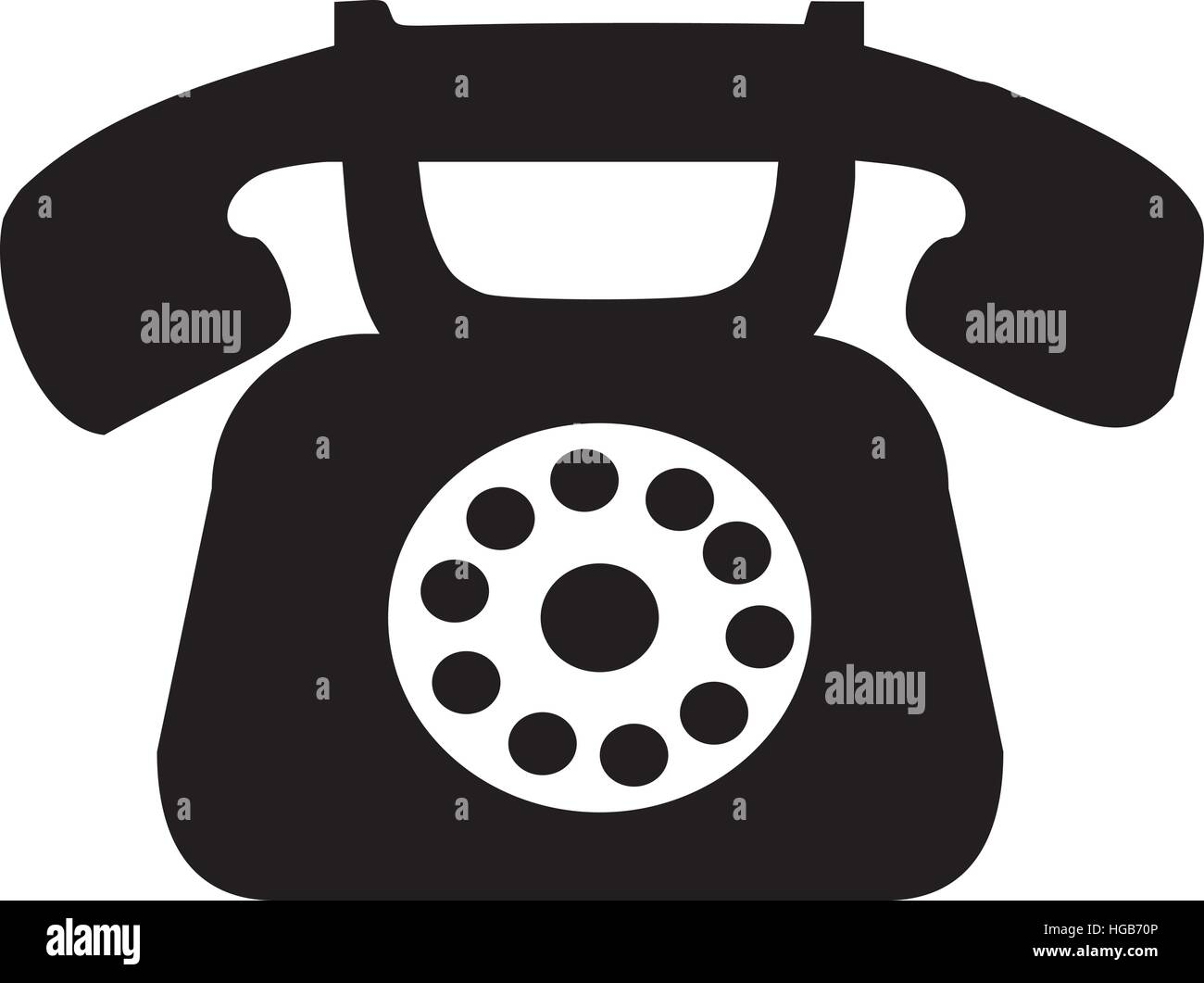 Retro Telephone icon Stock Vector Image & Art - Alamy