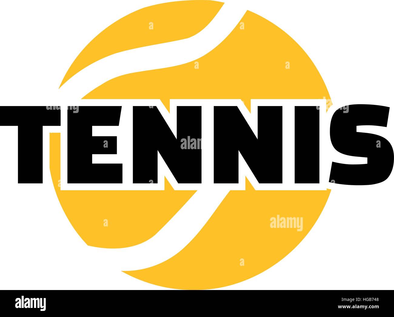 Tennis word Stock Vector Images - Alamy