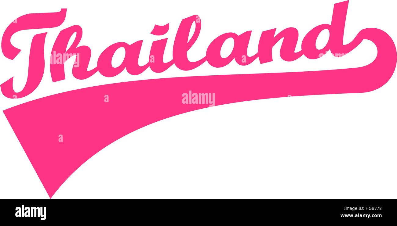 Thailand word retro Stock Vector Image & Art - Alamy