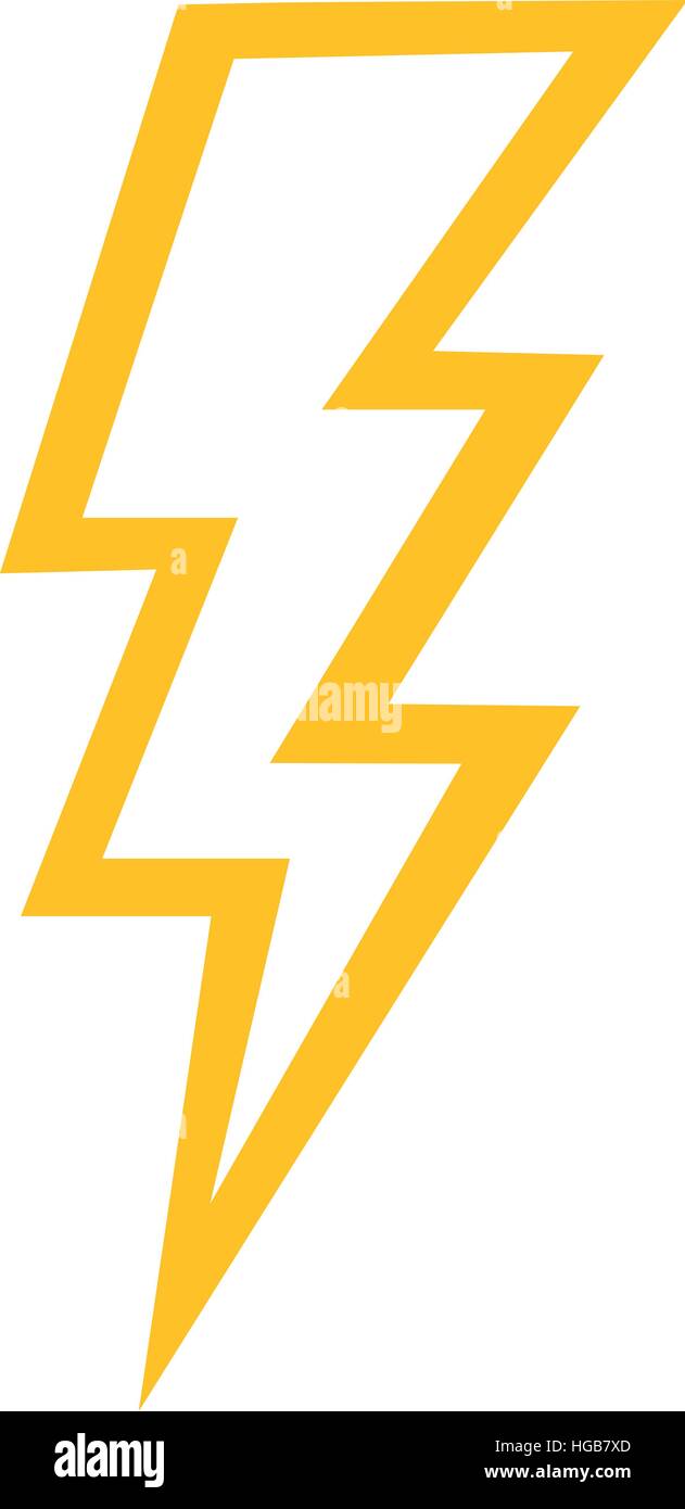 Thunderbolt outline hi-res stock photography and images - Alamy