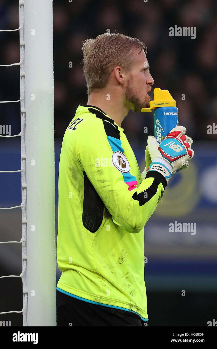 Leicester City goalkeeper Kasper Schmeichel during the Emirates FA Cup ...