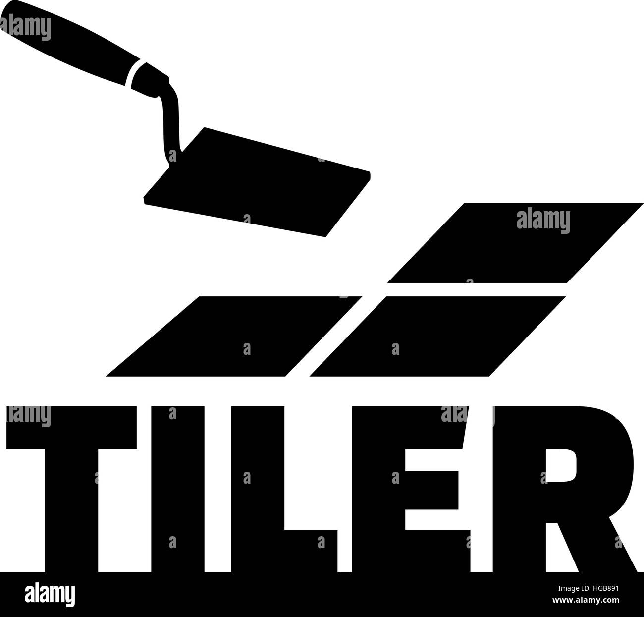 Trowel logo Stock Vector Images - Alamy