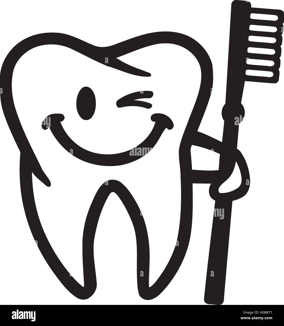 Smiling tooth logo hi-res stock photography and images - Alamy