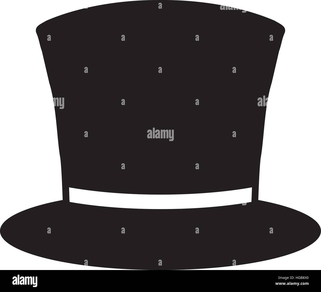 Classic top hat Stock Vector Image & Art - Alamy