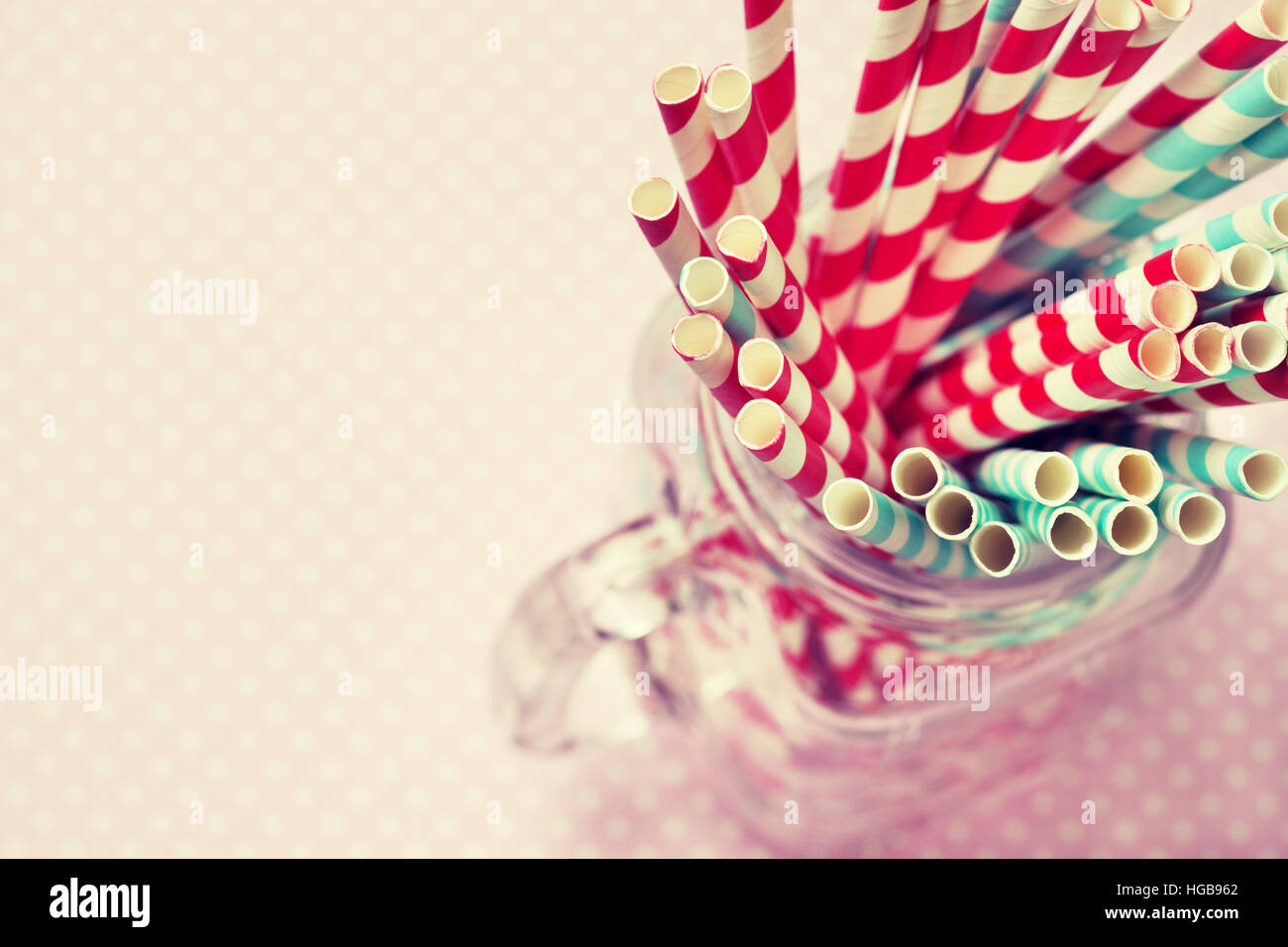 Vintage drinking straws hi-res stock photography and images - Alamy
