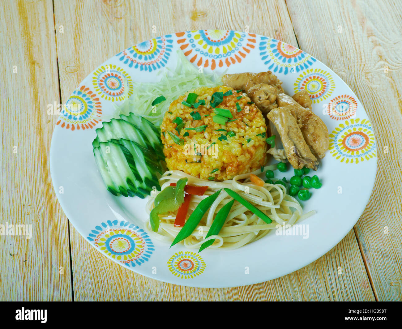 Khao khluk kapi Traditional Thai Fried Rice Stock Photo - Alamy