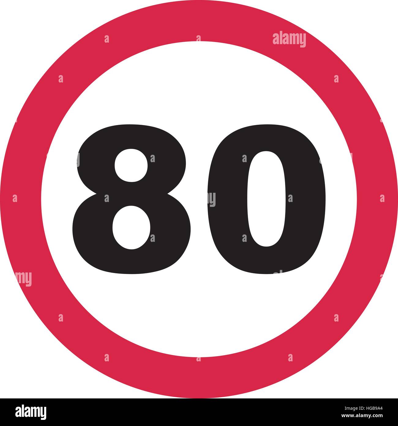 80th happy birthday 80 Stock Vector Images - Alamy