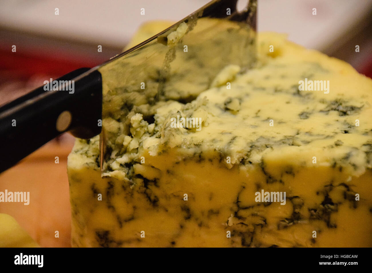 Blue stilton cheese Stock Photo - Alamy
