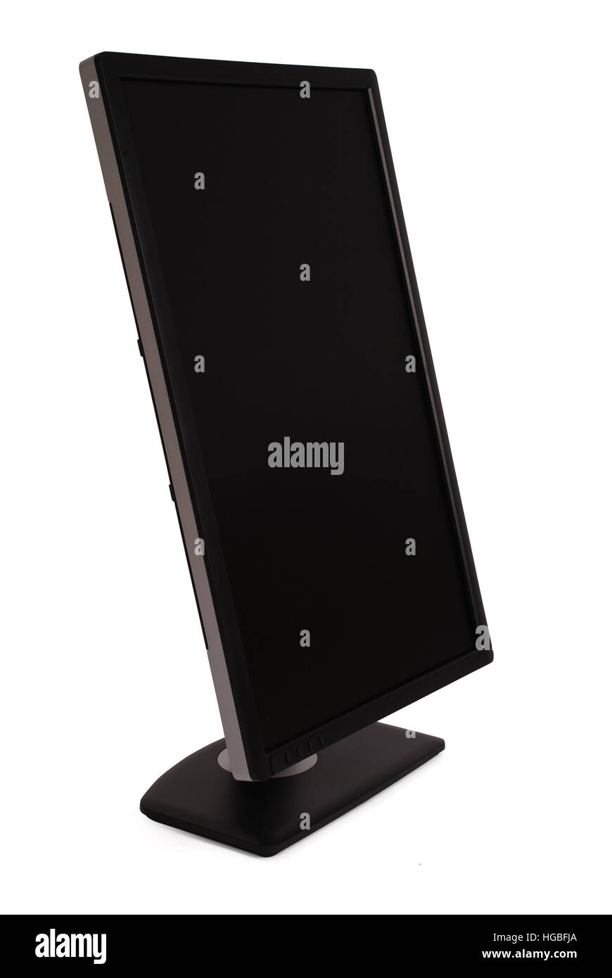 Black PC monitor white background with soft shadow (Clipping path Stock ...