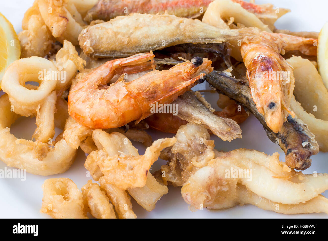 Seafood fried hi-res stock photography and images - Alamy