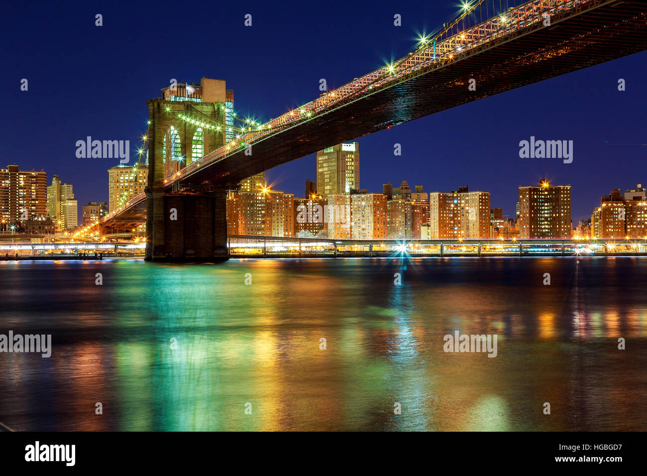 New York City - beautiful sunset over manhattan with manhattan and ...