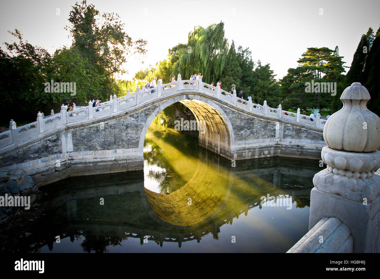 Marble Bridge at the Summer Palace in Beijing, China Stock Photo - Alamy