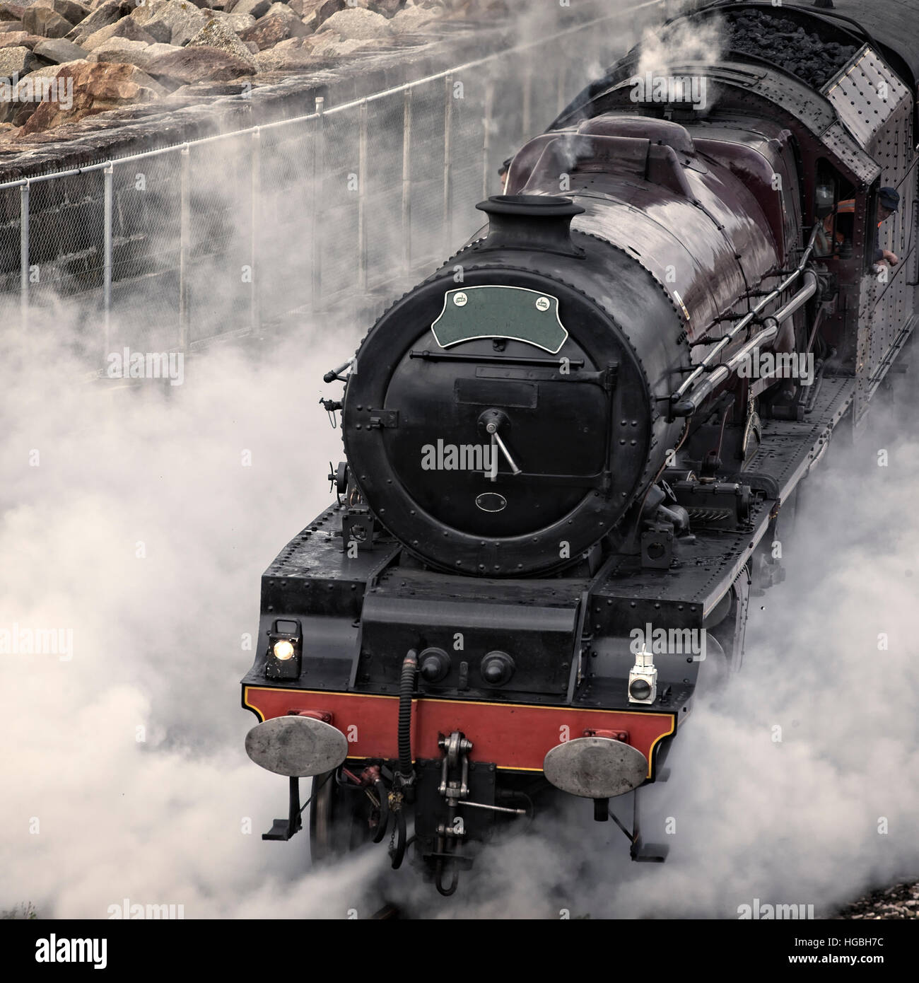 Steam locomotive, Penzance, Cornwall, England, UK Stock Photo - Alamy