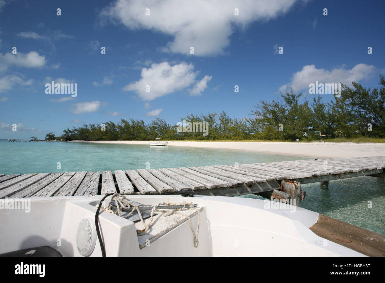 Tropical paradise and white sand beaches in Exuma Bahamas, Caribbean ...