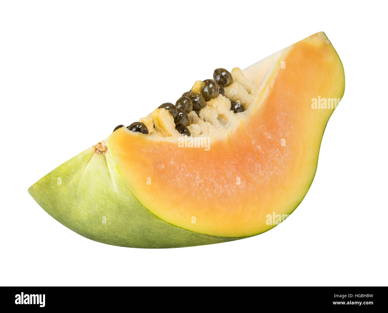 papaya isolated on white background with clipping path Stock Photo - Alamy