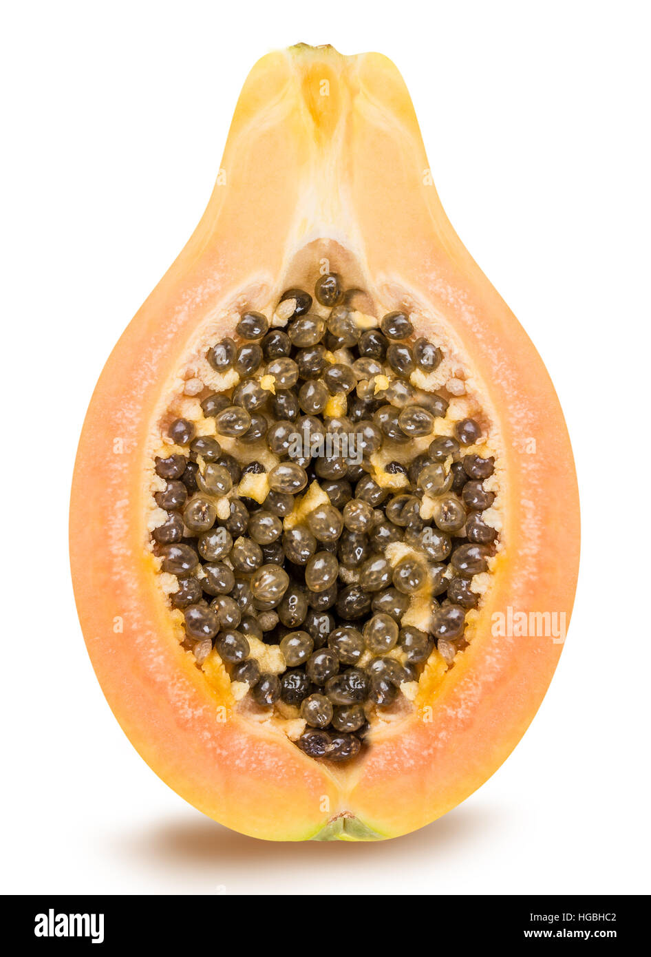 papaya isolated on white background with clipping path Stock Photo - Alamy