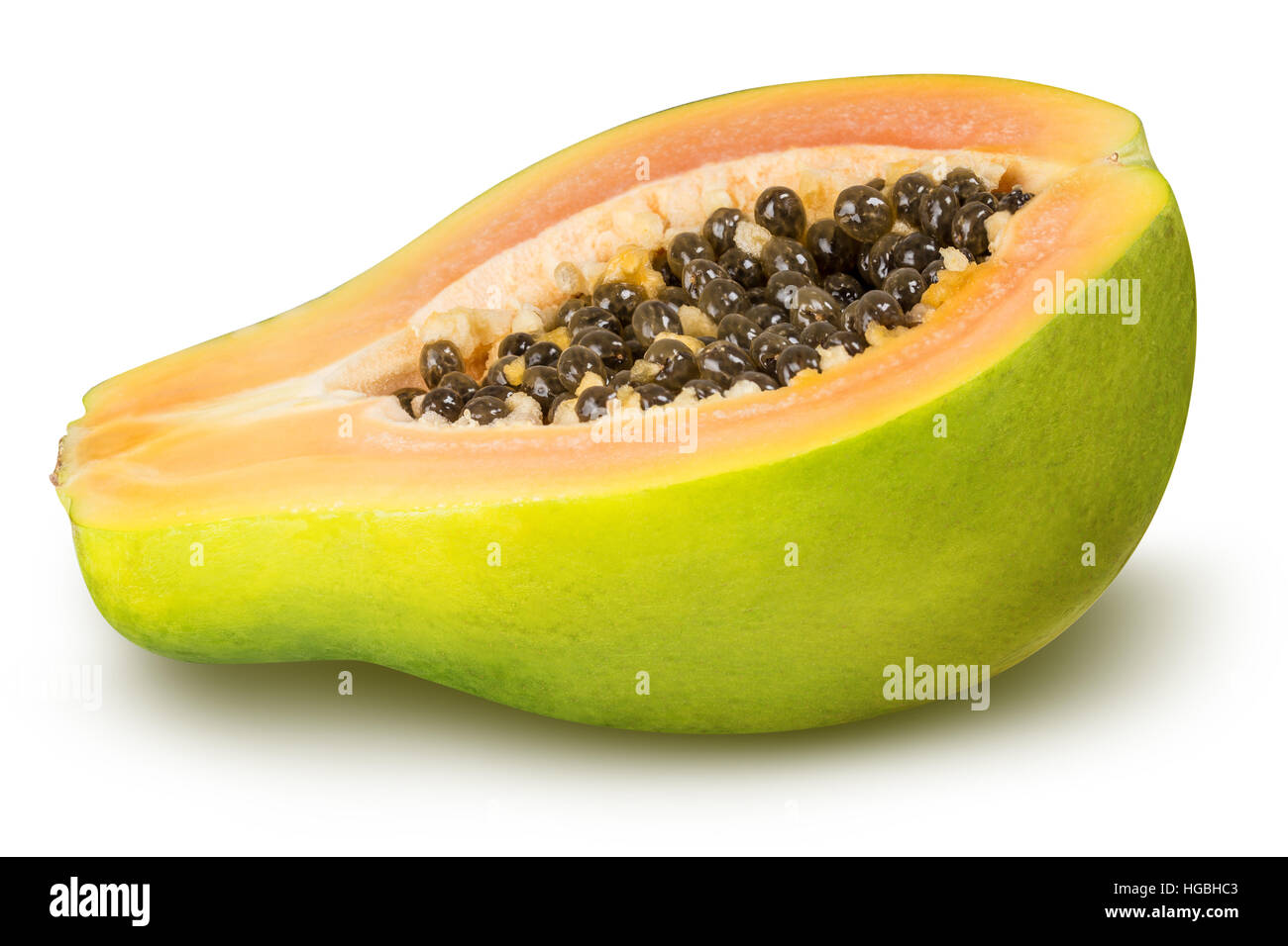 papaya isolated on white background with clipping path Stock Photo - Alamy