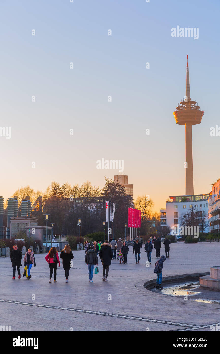 Cologne, Germany - December 30, 2016: view of the Colonius Tower in ...