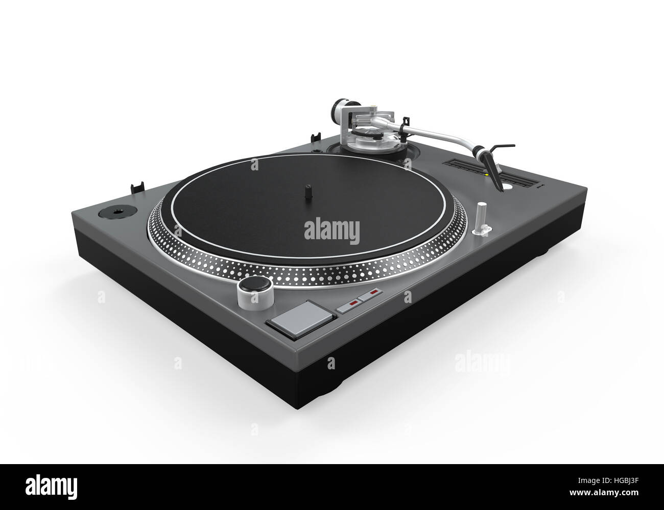 DJ Turntable Isolated Stock Photo - Alamy