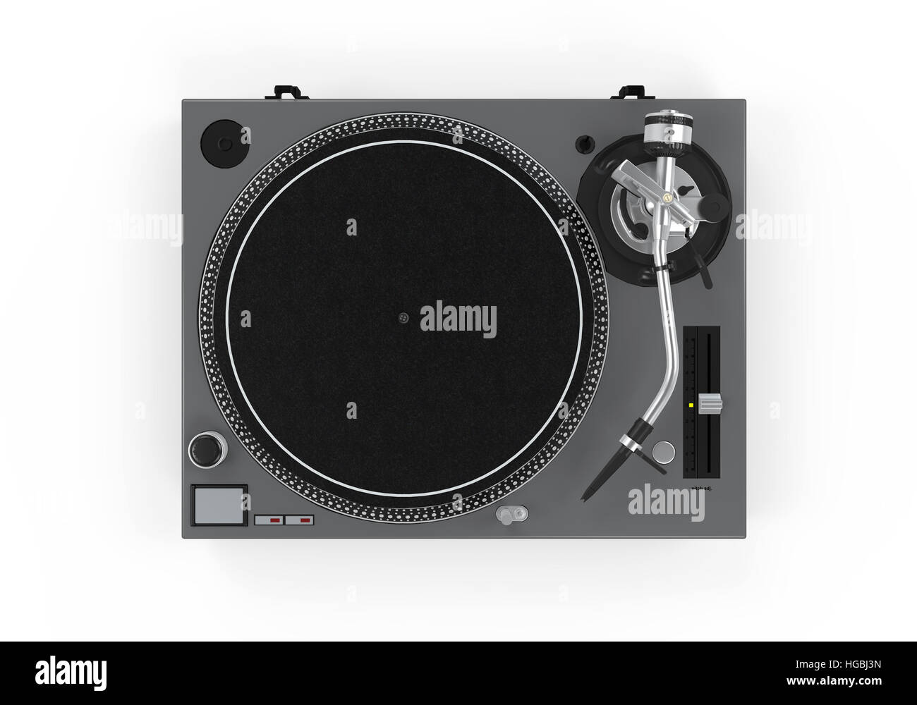 DJ Turntable Isolated Stock Photo - Alamy