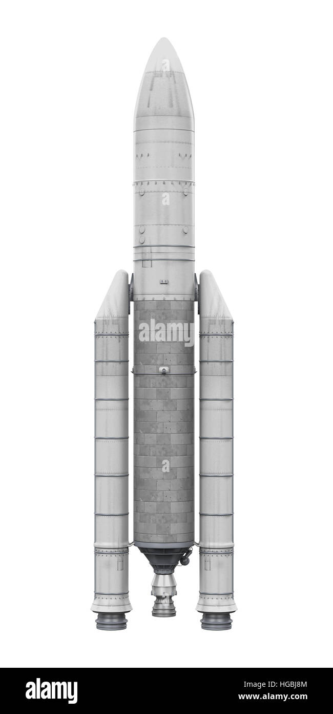 Space Rocket Isolated Stock Photo - Alamy
