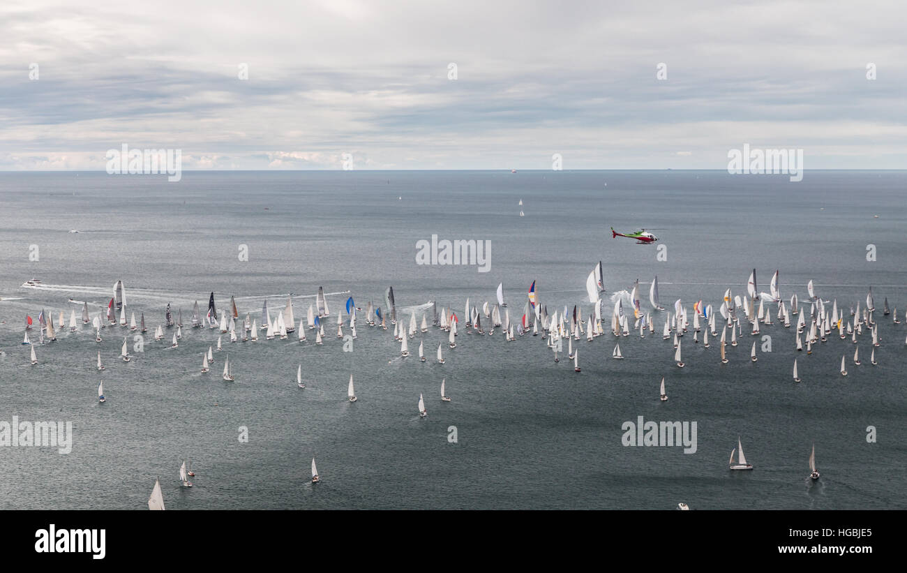 one of the biggest regatta in the world: the Barcolana Stock Photo - Alamy