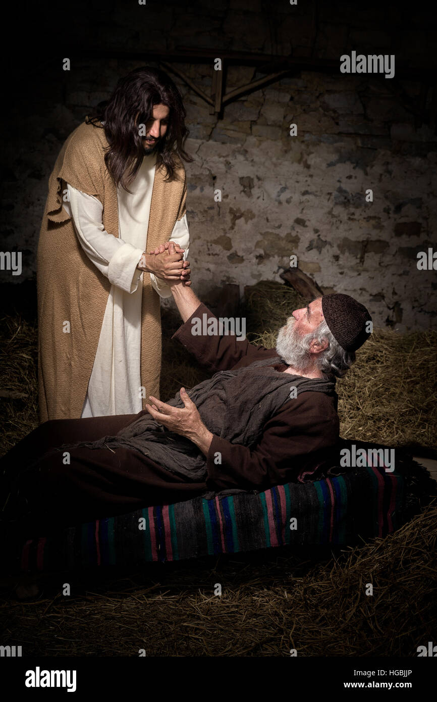 Crippled man hi-res stock photography and images - Alamy