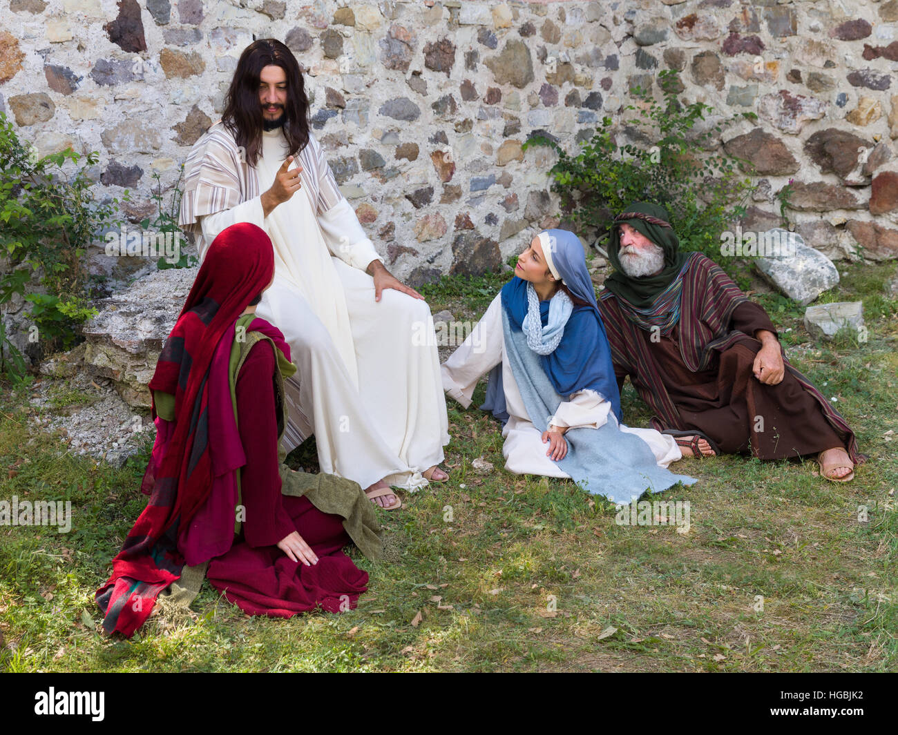 Jesus preaching hi-res stock photography and images - Alamy