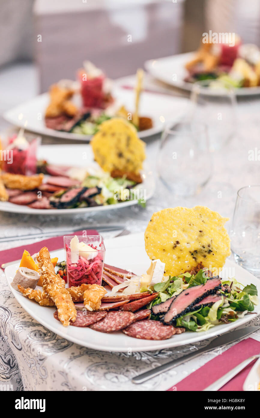 Assorted fresh cold cut platter Stock Photo - Alamy