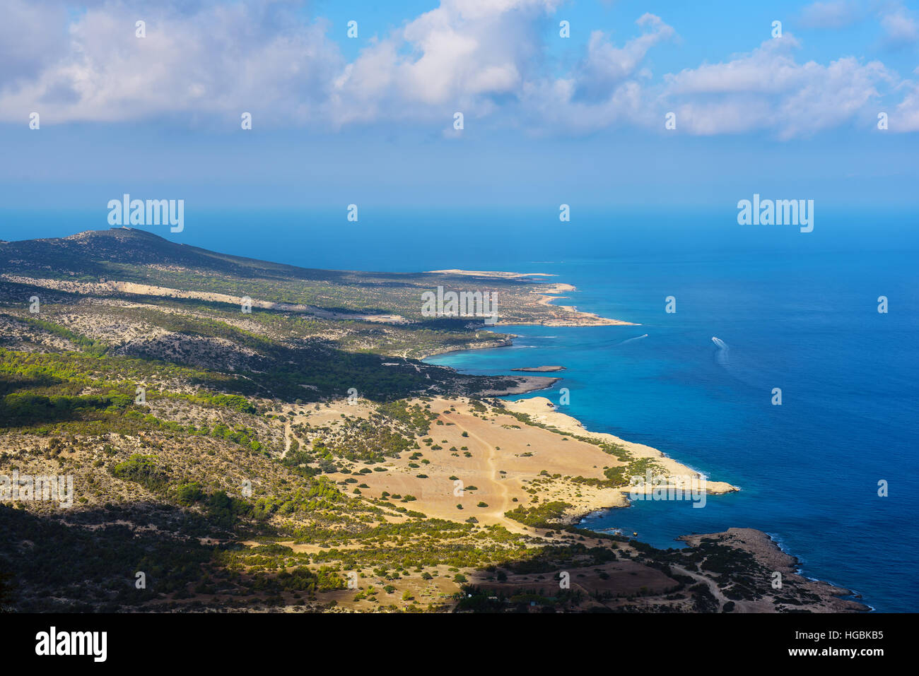 Cyprus coast view Stock Photo - Alamy