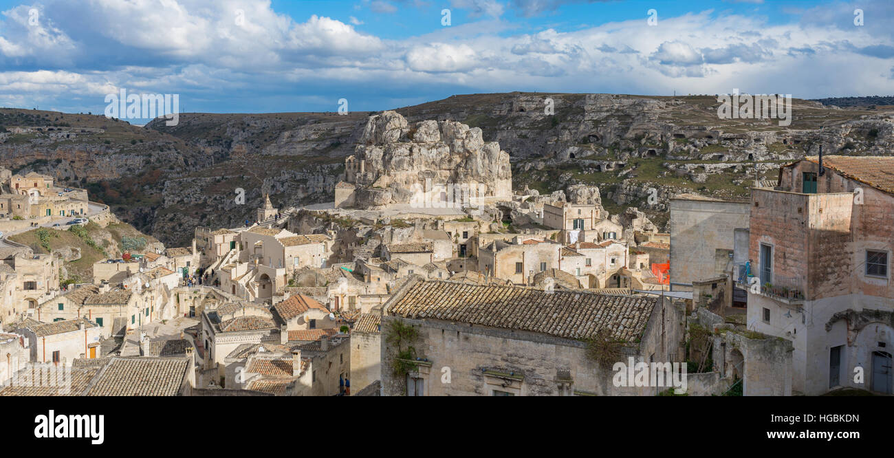 View of Sassi. Matera is the Italian city designated European Capital ...