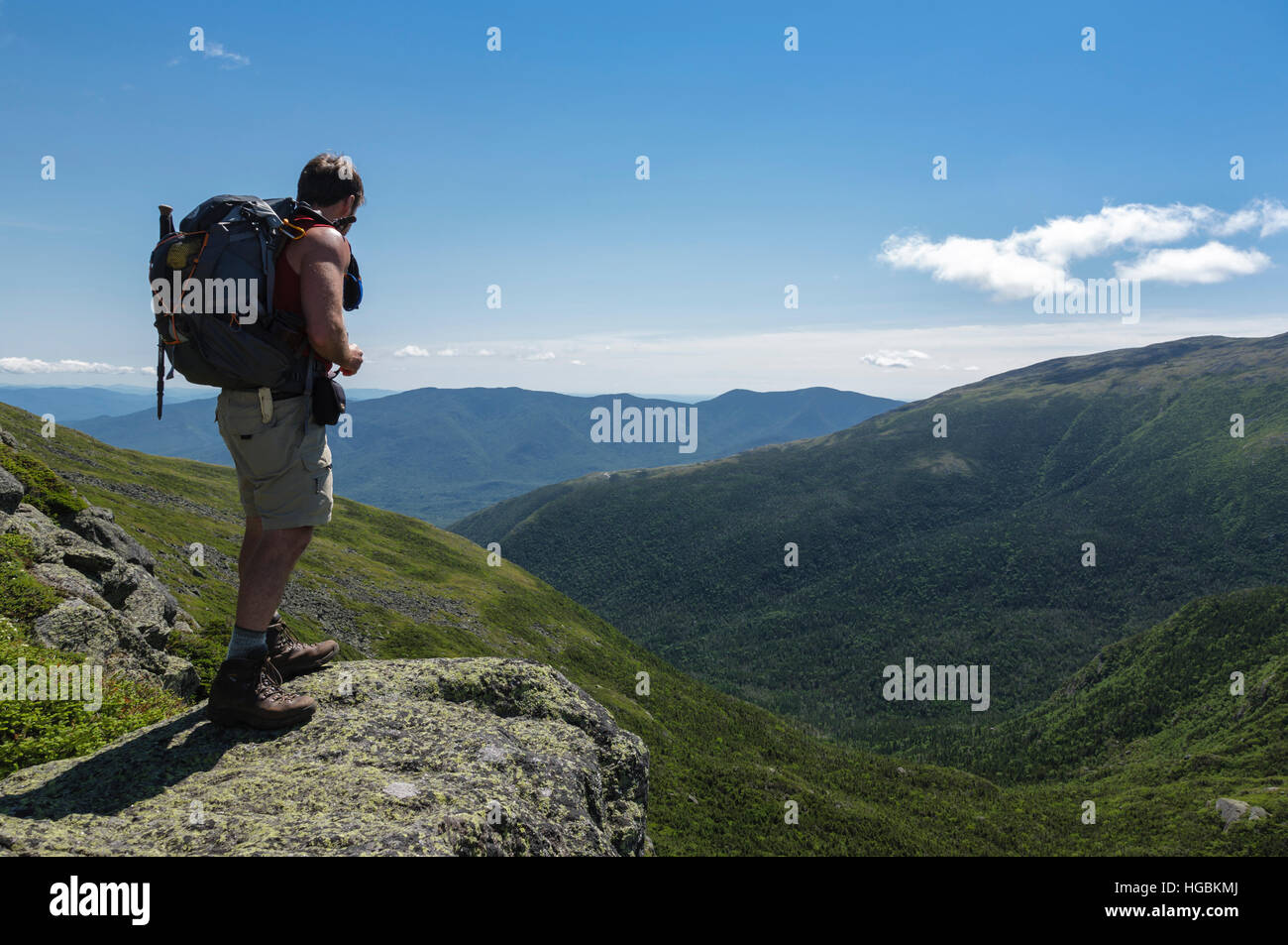 Appalachian Trail - A hiker looks into the Great Gulf Wilderness from ...
