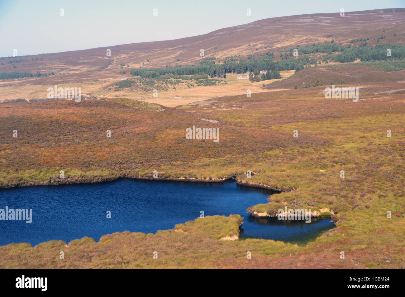 Looking over Towards Dorback Lodge over a Kettle Hole in the Northern ...