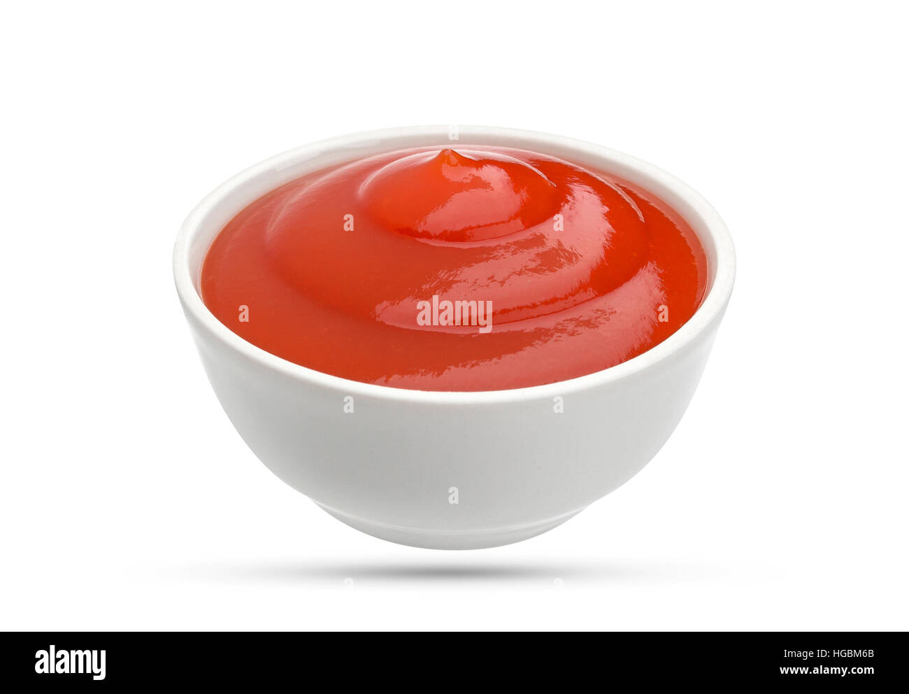 Ketchup on white background Stock Photo - Alamy